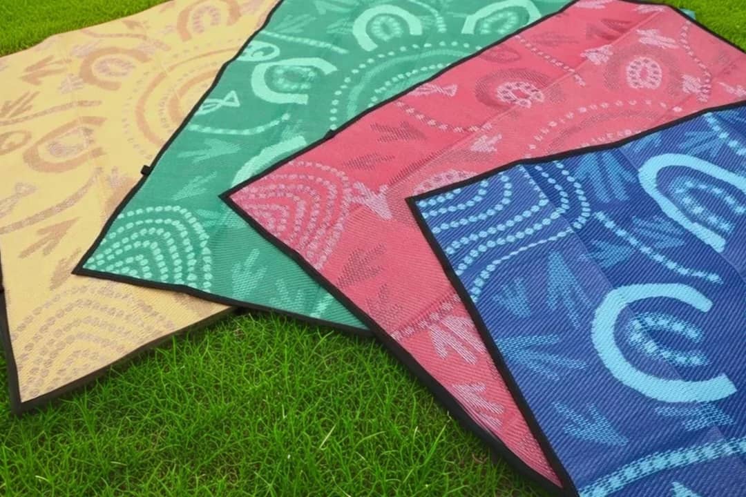 1.8m Recycled Plastic Mats (Set of 4) Primary Colours – The Outdoor Floor